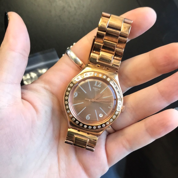 Swatch | Accessories | Swatch Rose Gold Watch | Poshmark
